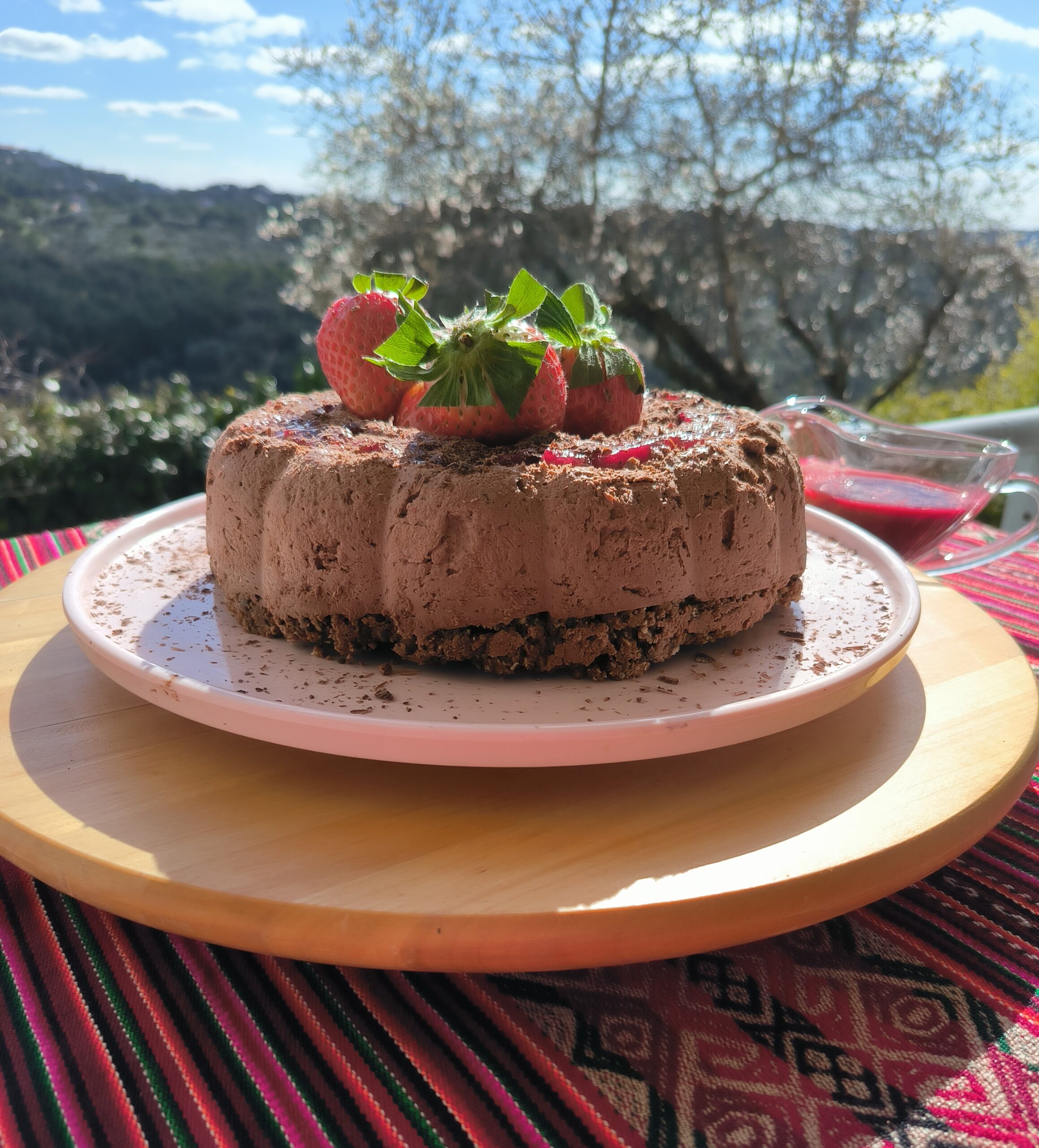 Mousse de chocolate y fresas - Las Recetas de Tere